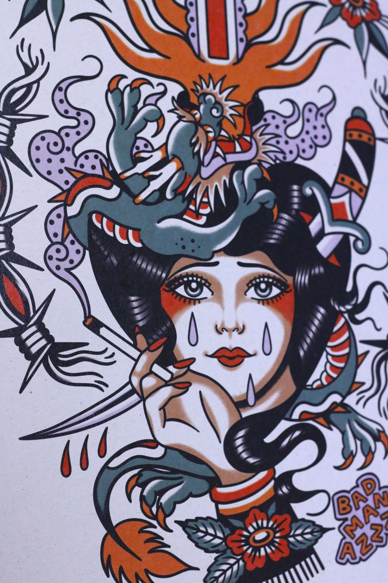 Tattoo Mash up A3/A4 Traditional Tattoo Flash Print - Etsy UK