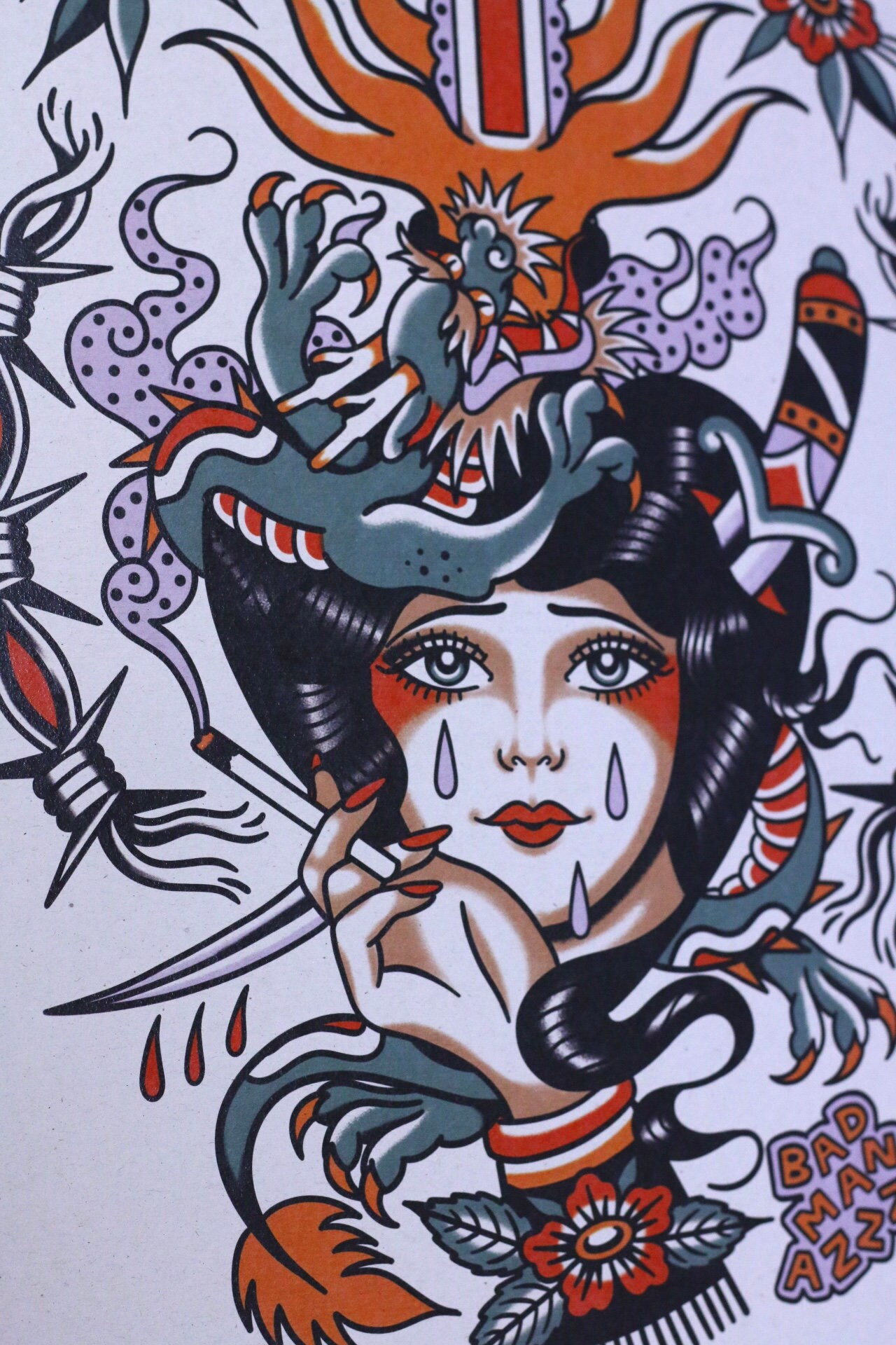 Tattoo Mash up A3/A4 Traditional Tattoo Flash Print - Etsy UK