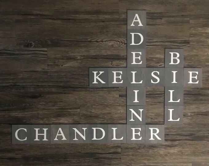 Scrabble Letters | Letter Tiles | Wall Letters | Wall Art | Wood ...