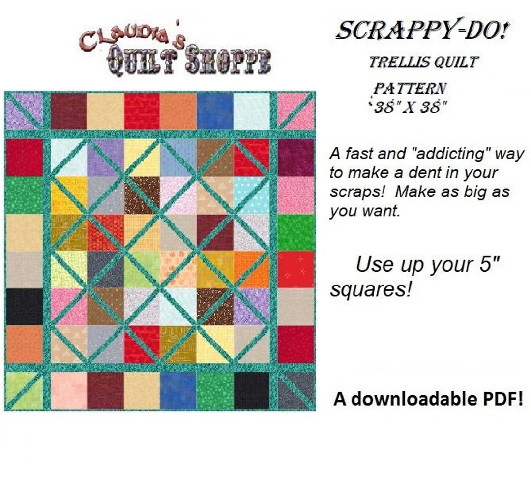 Scrappy-do! Downloadable PDF Quilt Pattern - Etsy
