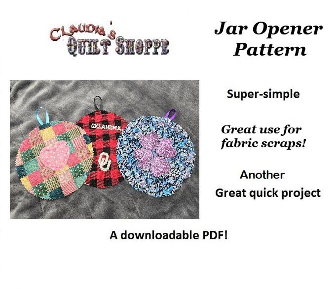 Jar Opener Downloadable Pattern Simple - Etsy