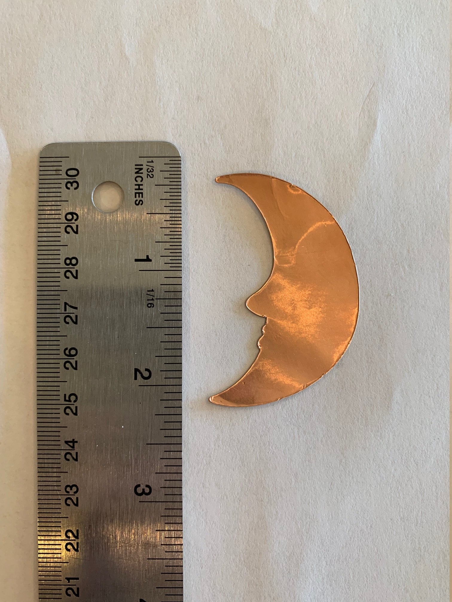 Moon Copper Foil Overlay Adhesive Back for Stained Glass - Etsy