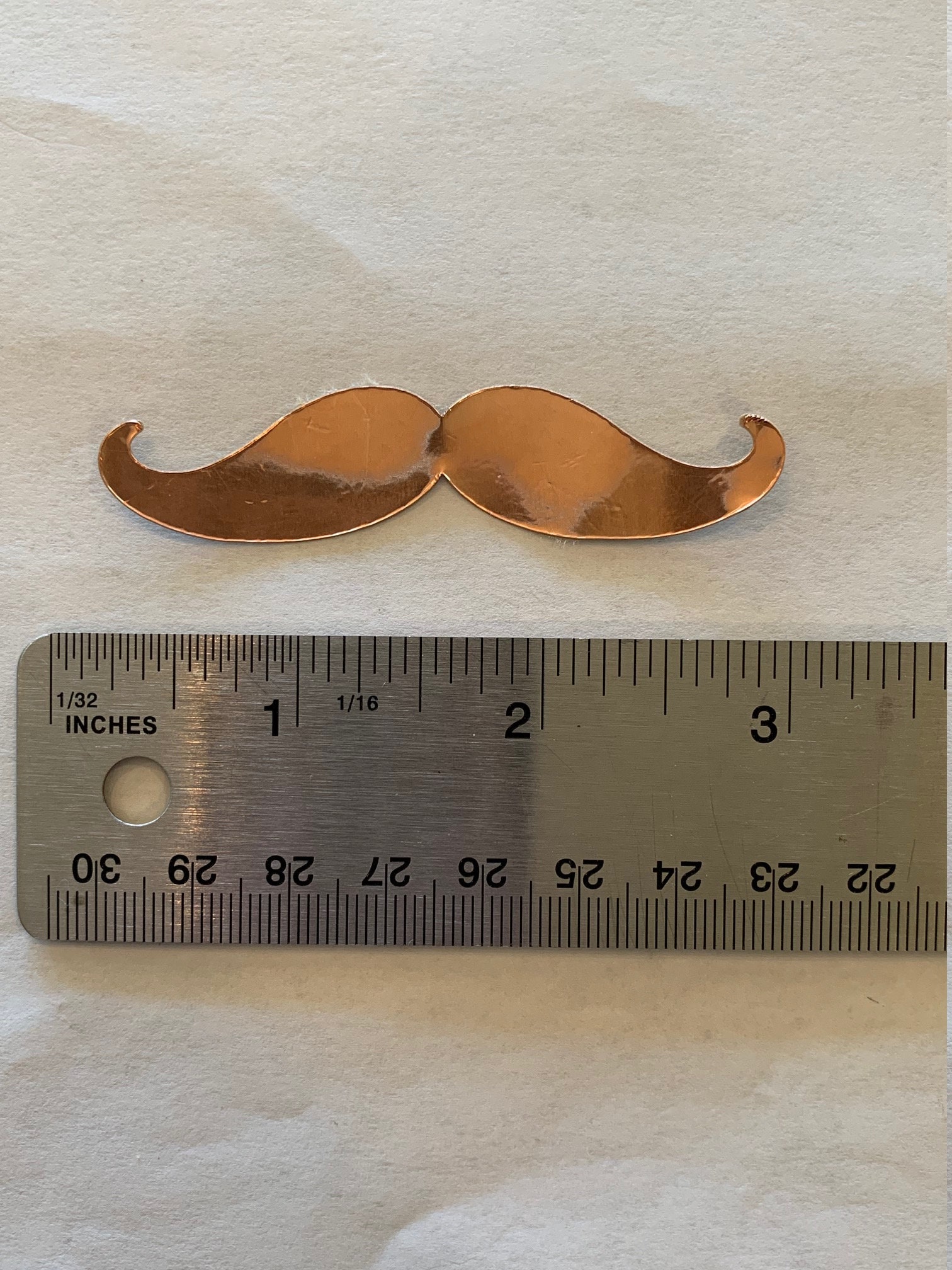 Mustache Copper Foil Overlay Adhesive Back for Stained Glass - Etsy