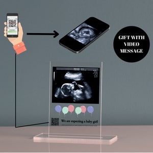 Baby Ultrasound Photo and Memory Video Gift for Pregnant Woman, Unique ...