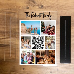 Personalized Family Photo & Video QR Plaque, Uv-printed Acrylic Memory ...