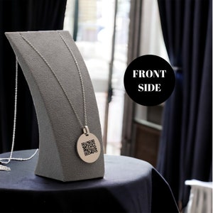 Memory QR Code Pendant, Romantic Jewelry Keepsake, Unique Sentimental ...