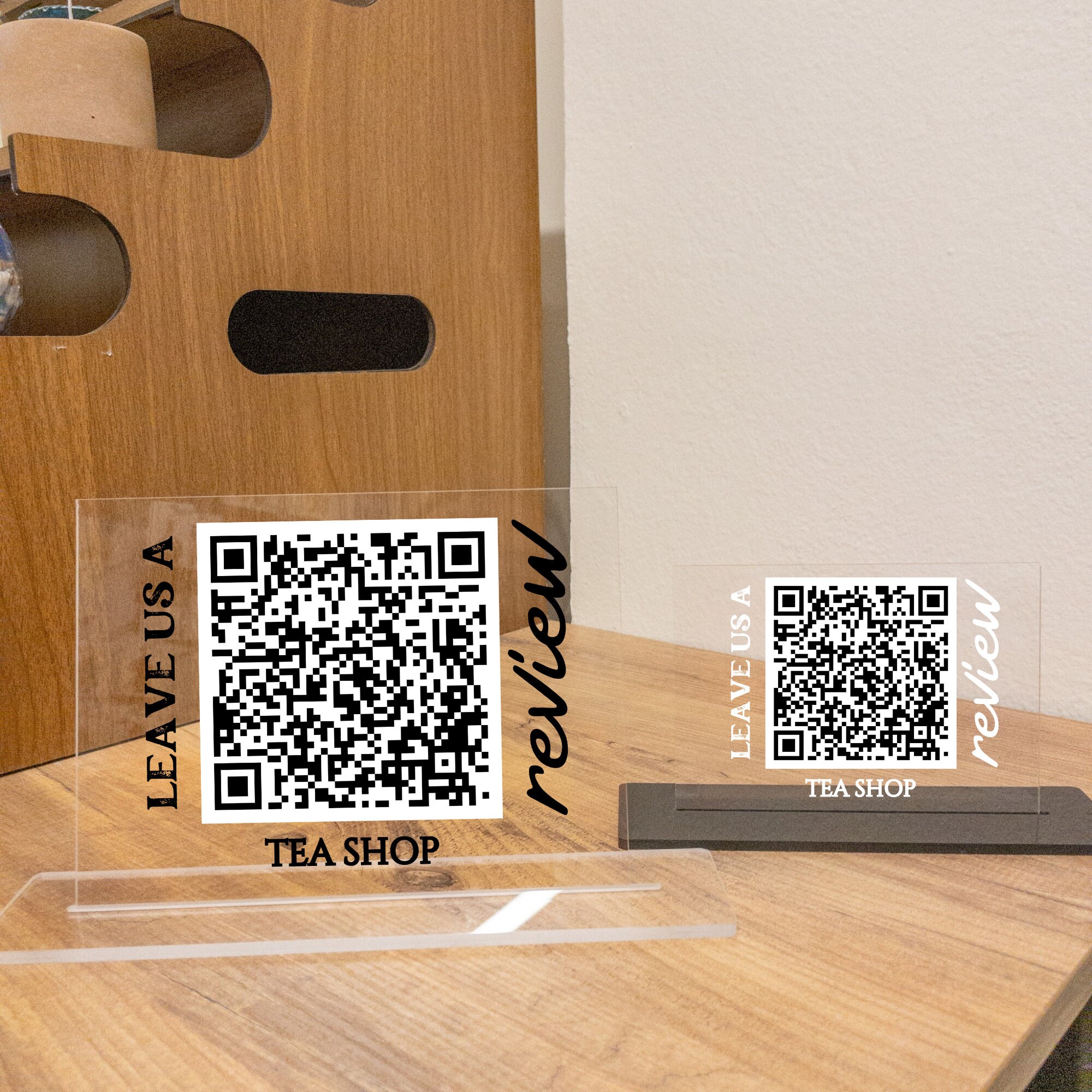 Custom Google Review QR Code Sign UV Printed Acrylic for Business ...