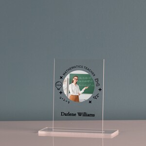 Personalized Math Teacher Gift, End-of-year Teacher Gift, Unique Math ...