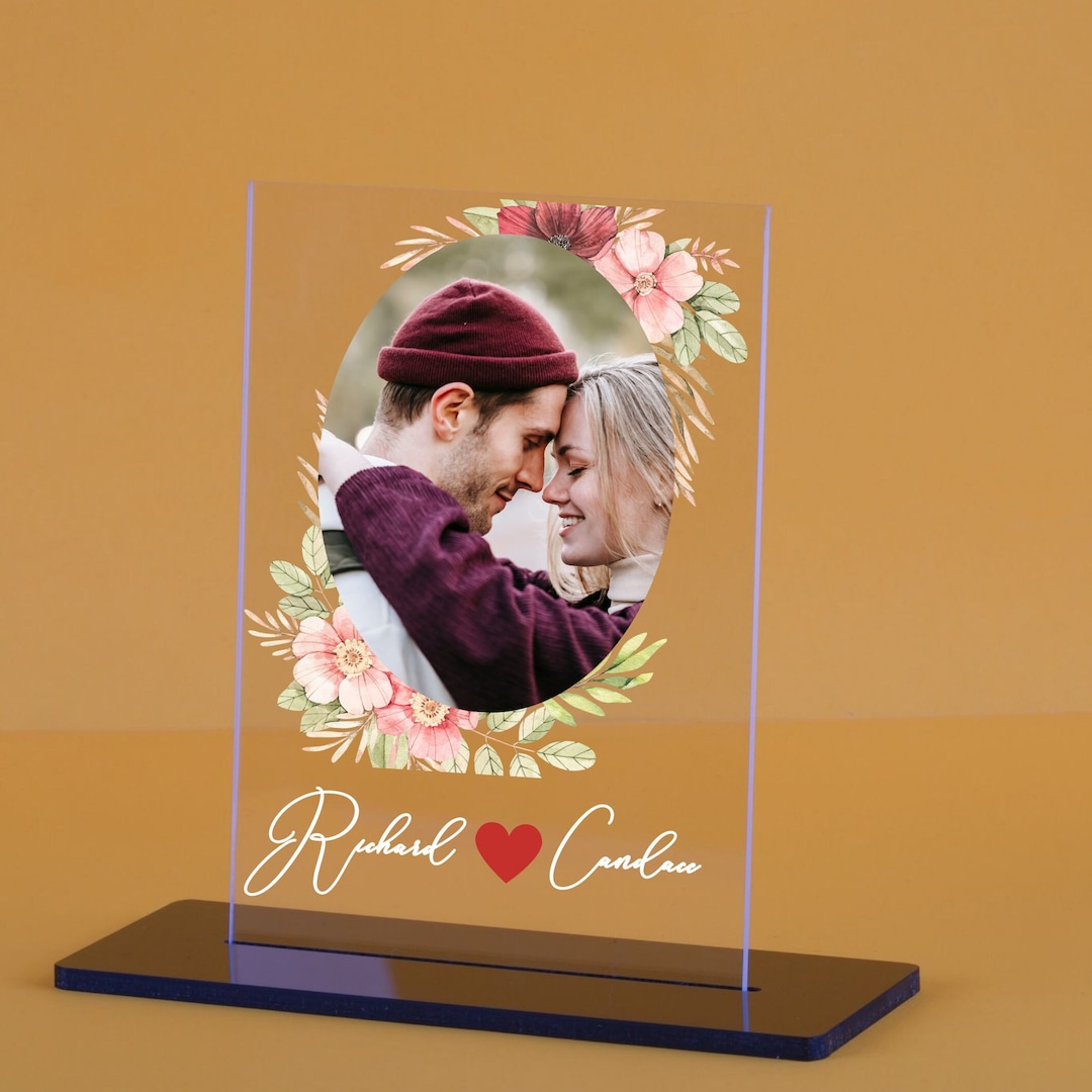 Personalized Couples Love Acrylic Photo With Stand Any Photo, Gift for ...