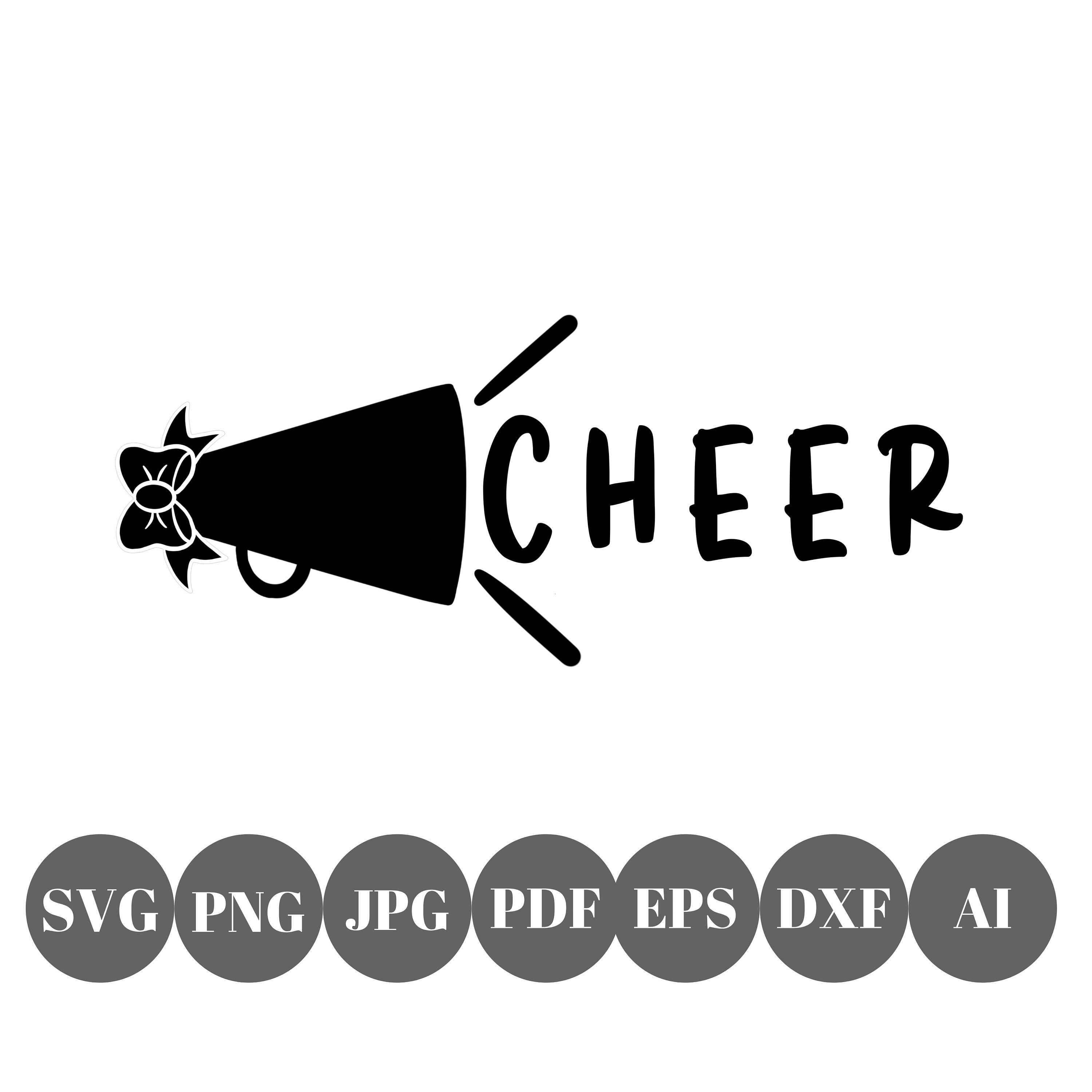 Cheerleading Svg Cheerleader Gifts Home Decor Wall Art Cheer SVG ...