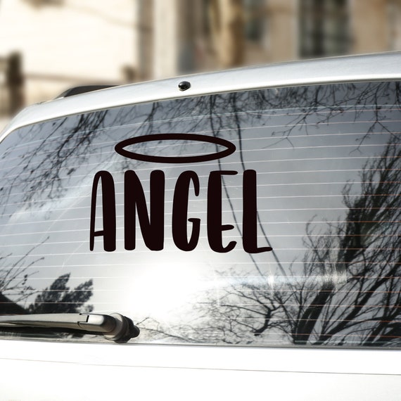 Decal With Angel Design for Cars Vinyl Decal Car Mirror - Etsy