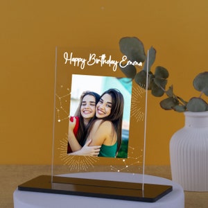 Personalized Best Friend Plaque, Any Photo, Printed Birthday Gift for ...