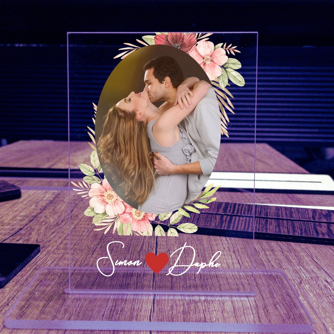 Personalized Couples Love Acrylic Photo With Stand Any Photo, Gift for ...