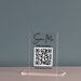 Custom Business QR Code Acrylic Stand Personalized UV Printed Sign for ...