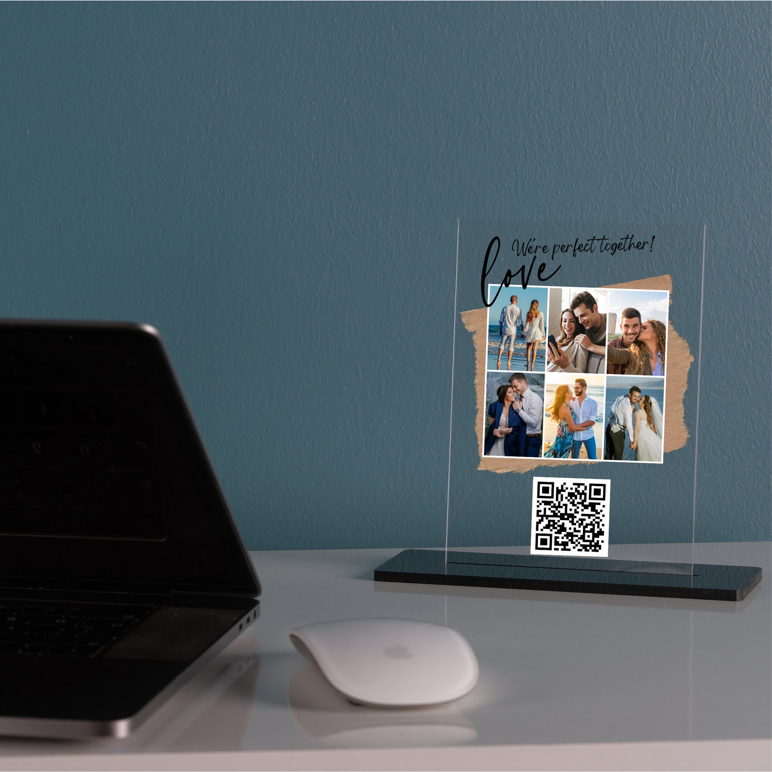 Personalized Lovers Memory Plaque With QR Video Romantic Souvenir ...