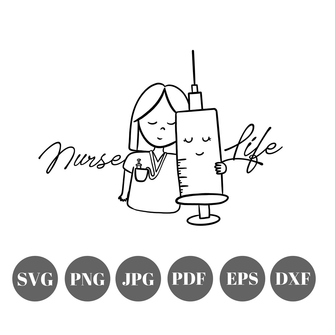 Nurse Svg Design Nursing Png Syringe Png Medical Svg - Etsy