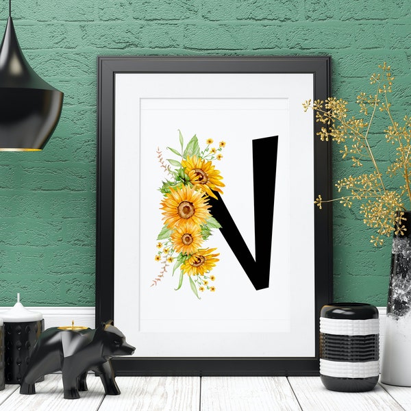 Letter N Poster - Etsy
