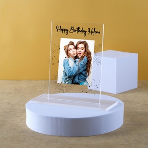 Personalized Best Friend Plaque, Any Photo, Printed Birthday Gift for ...