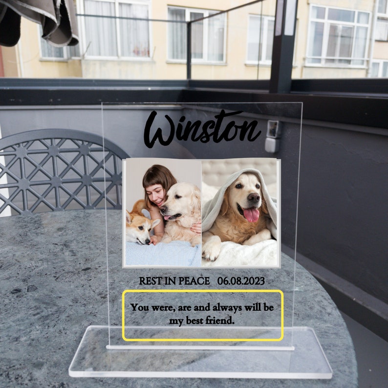 Pet Memorial Gift, Custom Pet Memorial Acrylic Print, Pet Loss Gift ...