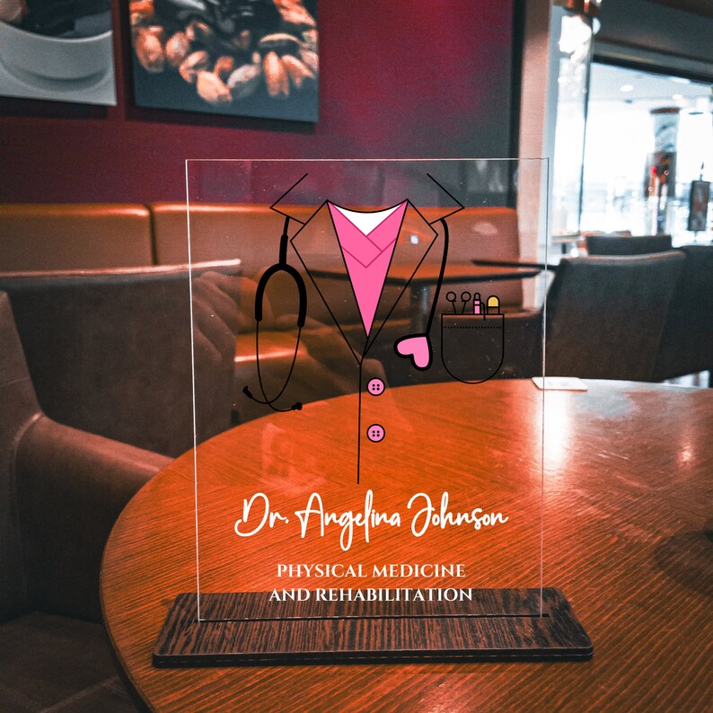 Personalized Acrylic Doctor Sign With Custom Name & Medical Specialty ...