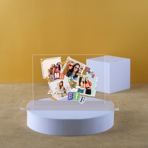 Personalized Best Friends Photo Collage Acrylic Plaque UV Printed, Gift ...