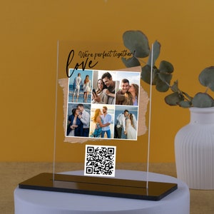 Personalized Lovers Memory Plaque With QR Video Romantic Souvenir ...