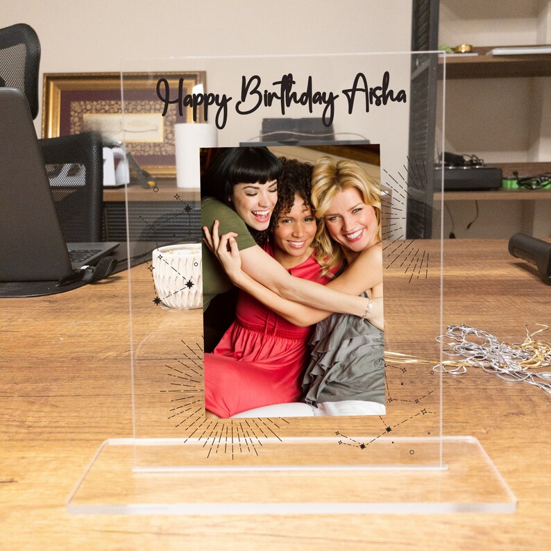 Personalized Best Friend Plaque, Any Photo, Printed Birthday Gift for ...