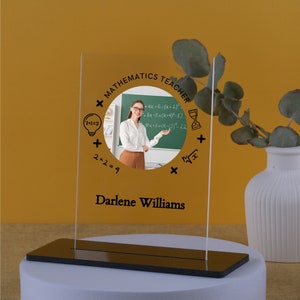 Personalized Math Teacher Gift, End-of-year Teacher Gift, Unique Math ...