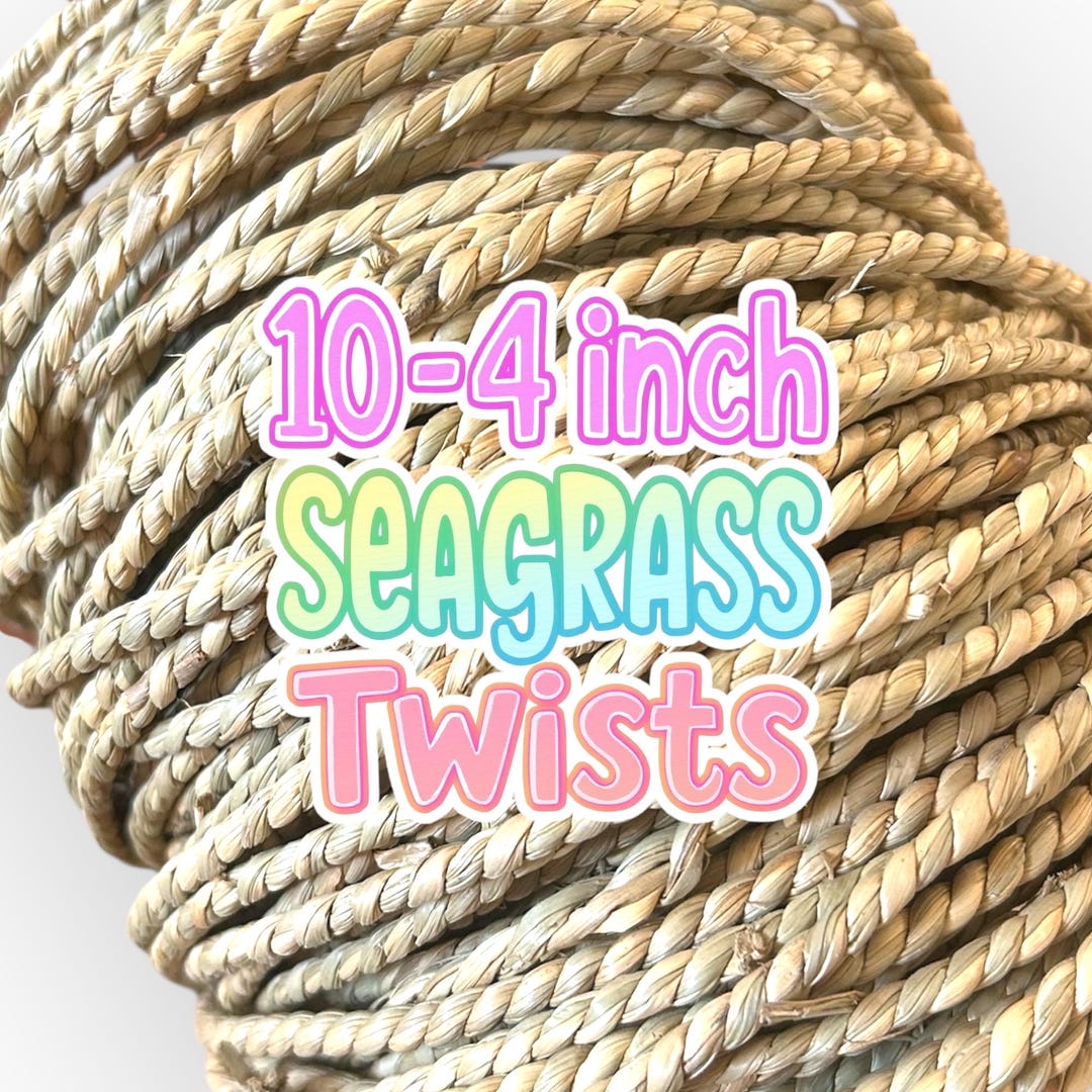 Natural Seagrass Twist Bundle - 10x Individual 4inch Twists Included ...