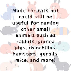List of Names for Baby Rats | 330 Pet Rat Names | All-gender List of ...