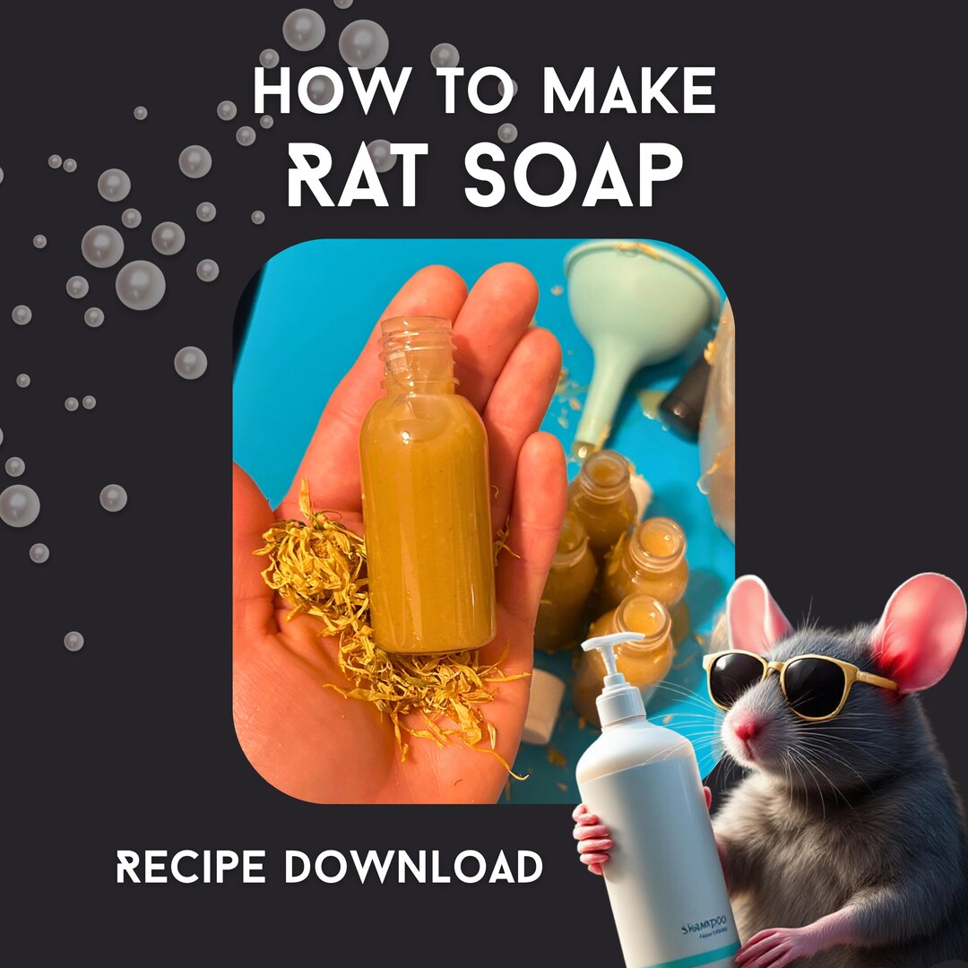 Recipe to Make Rat Soap - Soap for Rats Recipe - Etsy