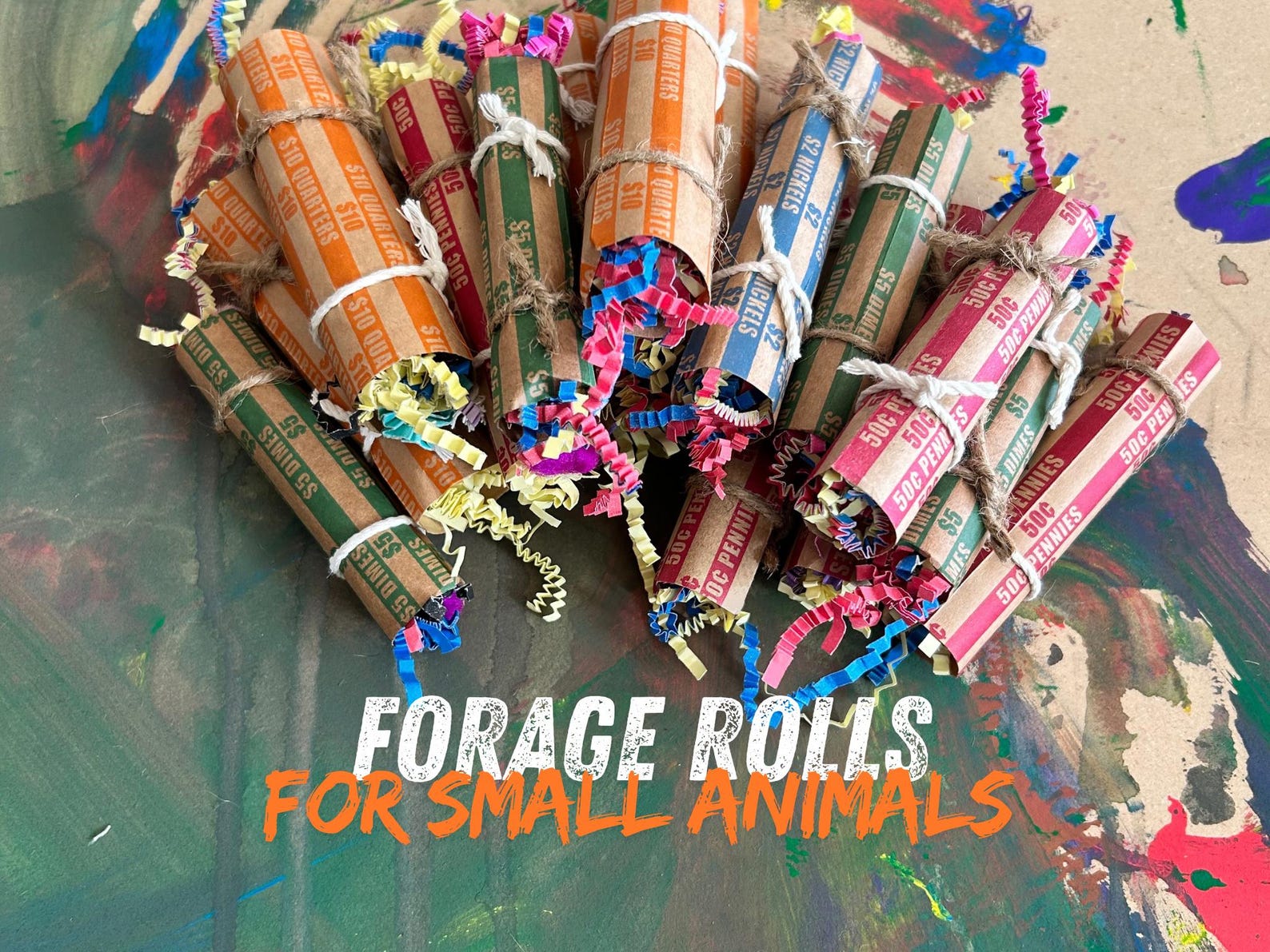 Small Animal Forage Toy, Encourage Enrichment “the Original Forage Roll ...