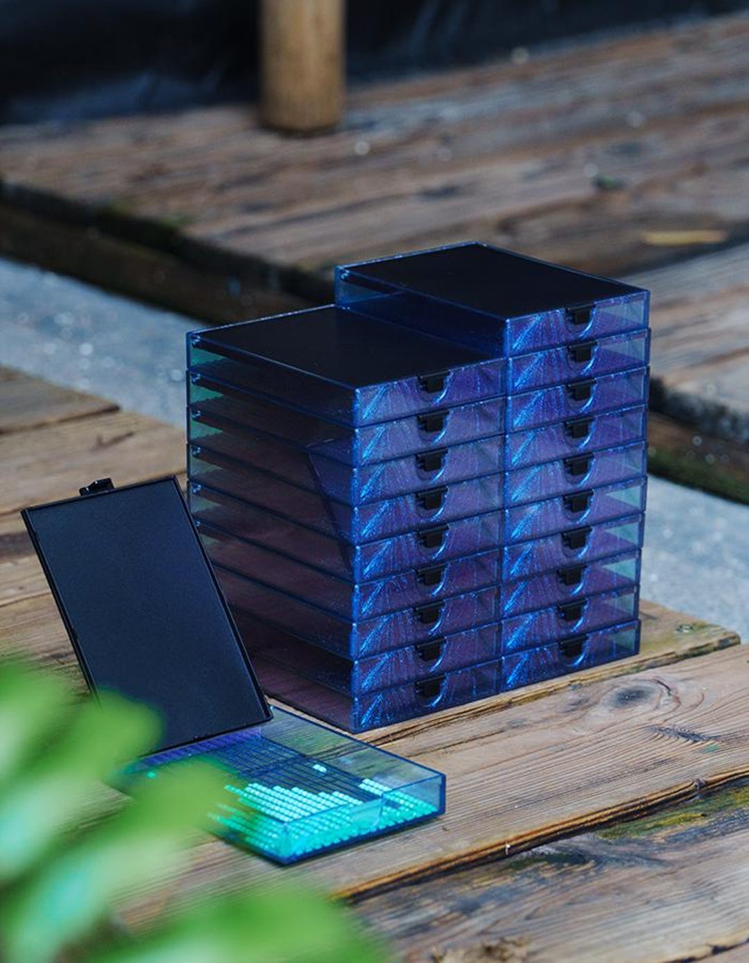 Cateared Trabricks, Stackable Diamond Painting Trays With Lids - Etsy