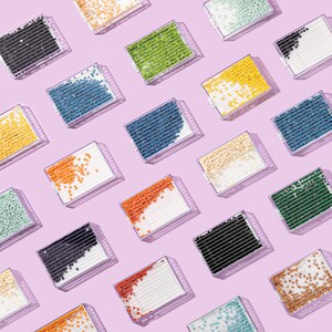 Cateared Trabricks, Stackable Diamond Painting Trays With Lids, Craft ...