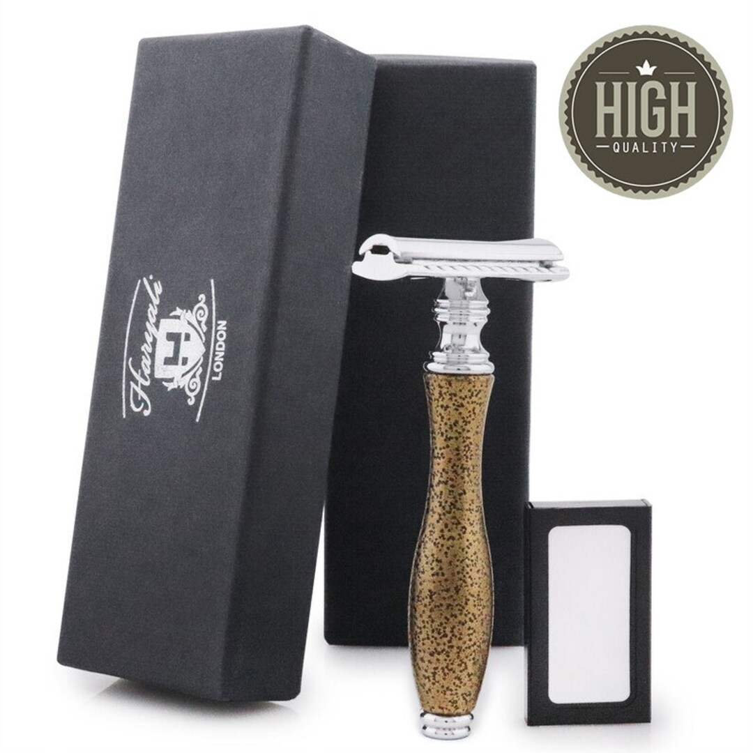 Double Edge Safety Razor Vintage Look Handle Men's Razor for Shaving ...