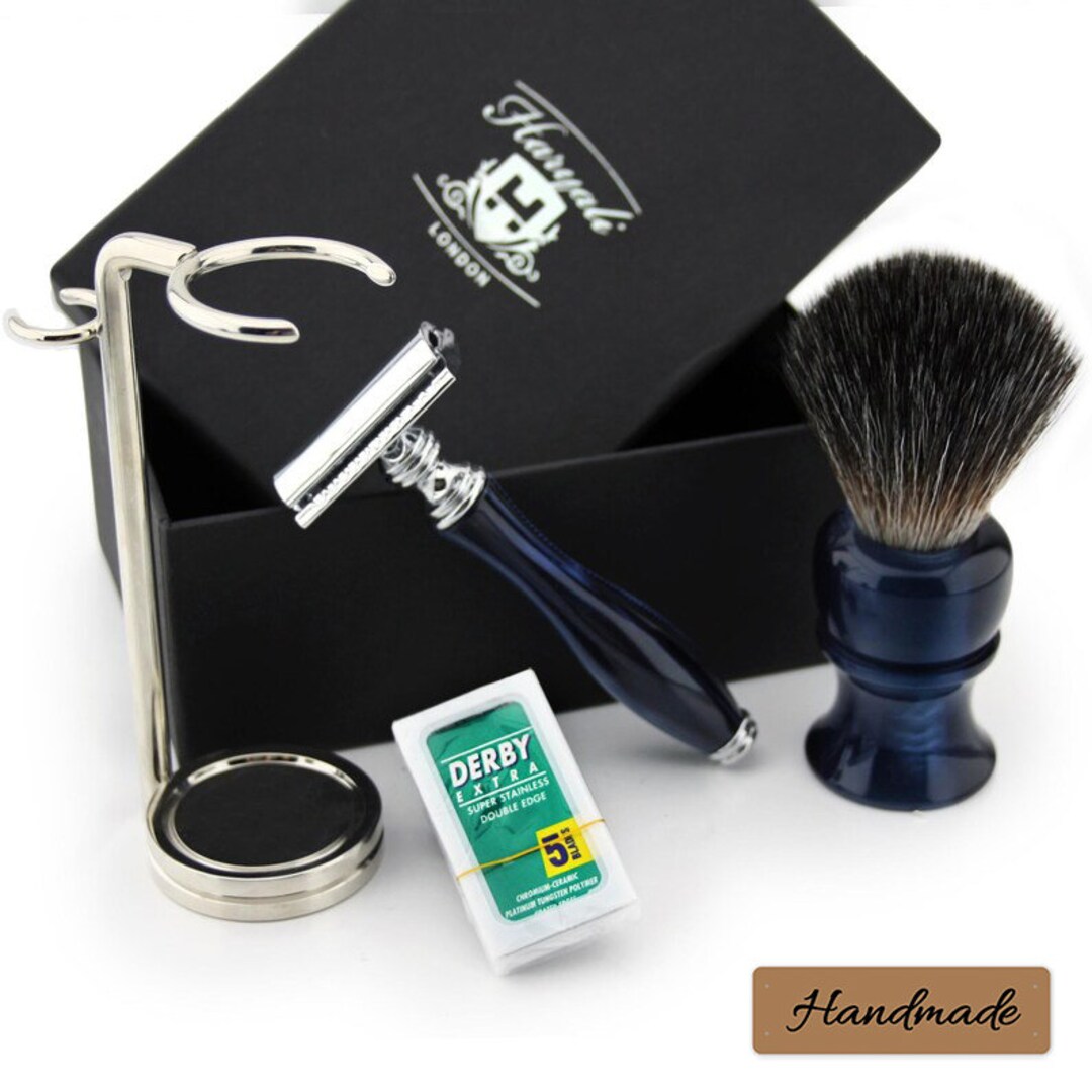 Special Edition 3pc Shaving Kit for Men Synthetic Hair Shaving - Etsy