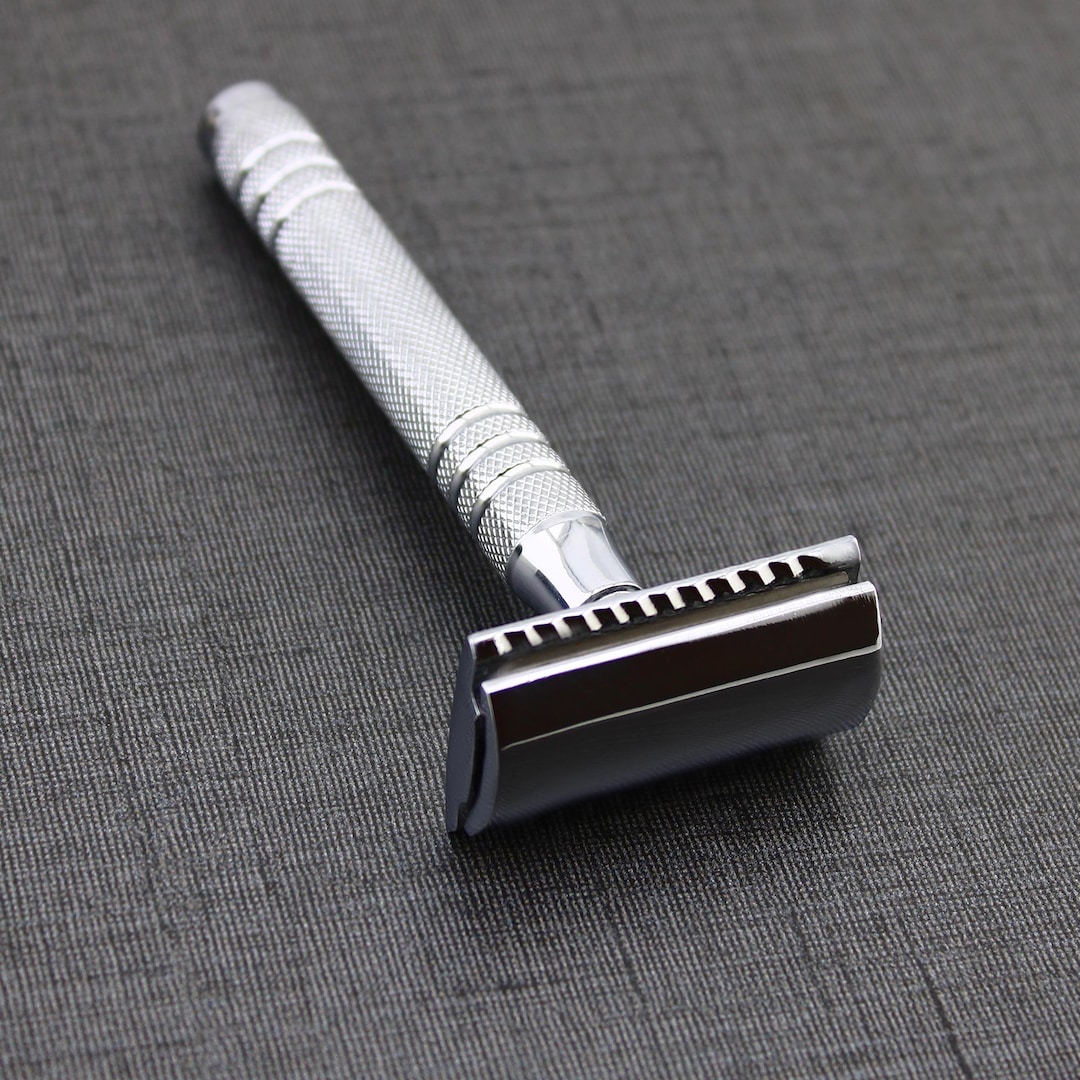 Handmade Double Edge Safety Razor Chrome Plated Men's Razor for Shaving ...