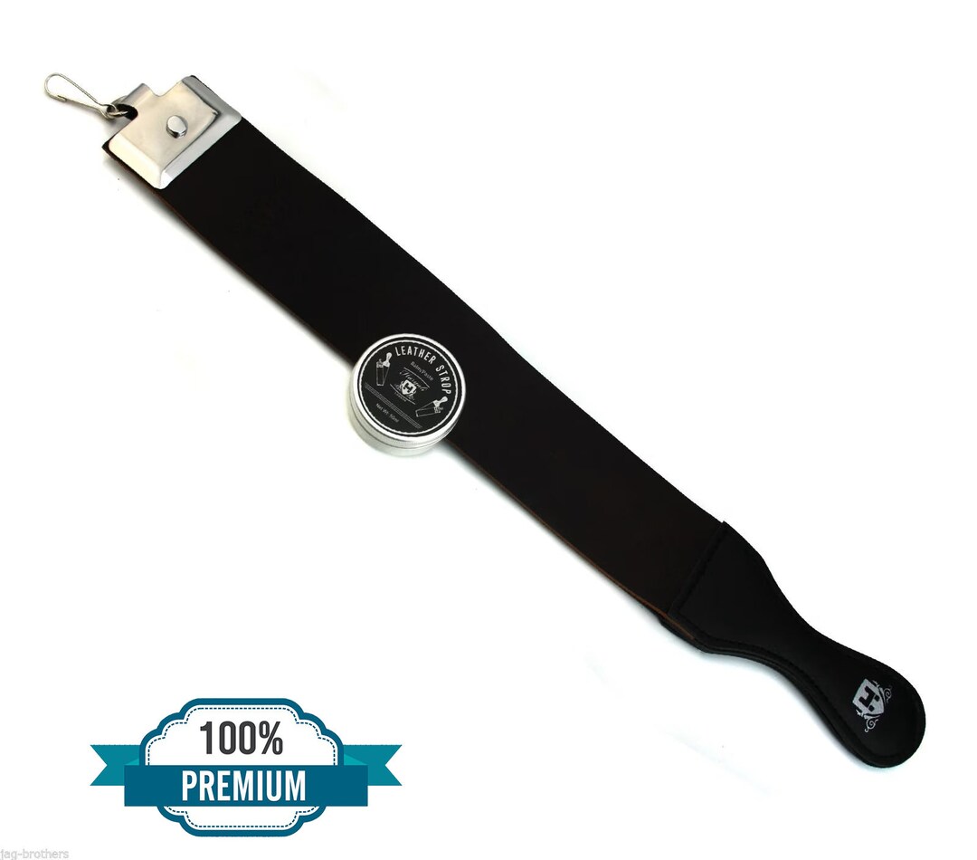 Genuine Leather Strop and Strop Paste Sharpening Strop With Handles ...