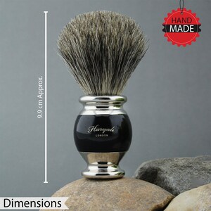 Round 5pc Shaving Kit for Men Badger Shaving Brush Shaving Stand Safety ...