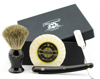 Cut Throat Men's Straight Edge Razor Shaving Gift Set - Etsy