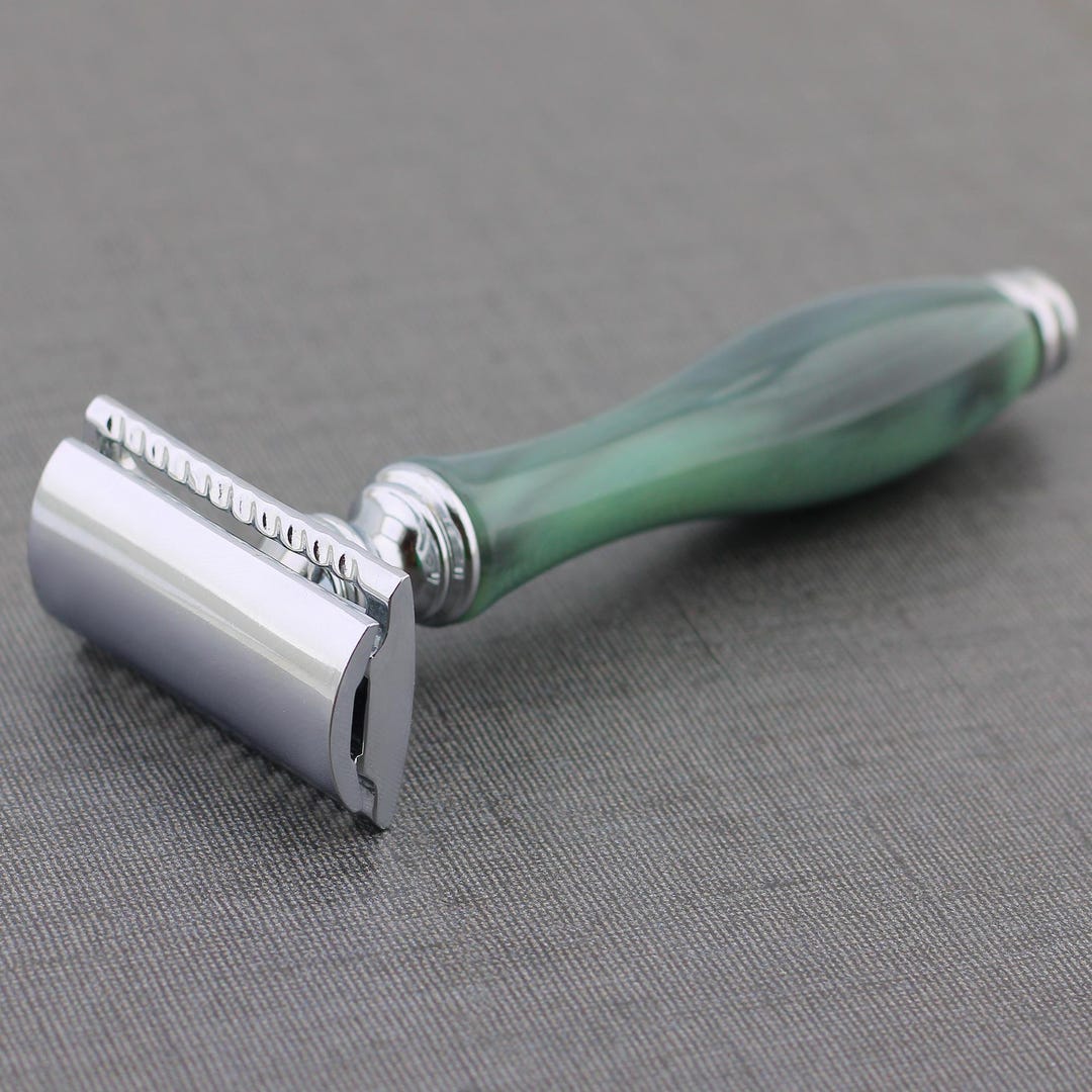 Handmade Double Edge Safety Razor Resin Handle Men's Razor for Shaving ...