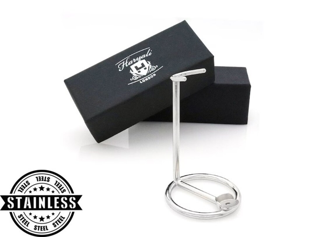 Stainless Steel Razor Holder Chrome Plated Double Edge Razor Stand ...