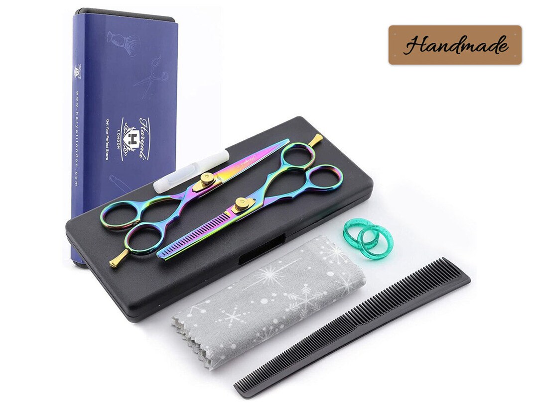 Hairdressing Scissors Set 6 Hair Cutting Scissors & Thinning Scissors ...