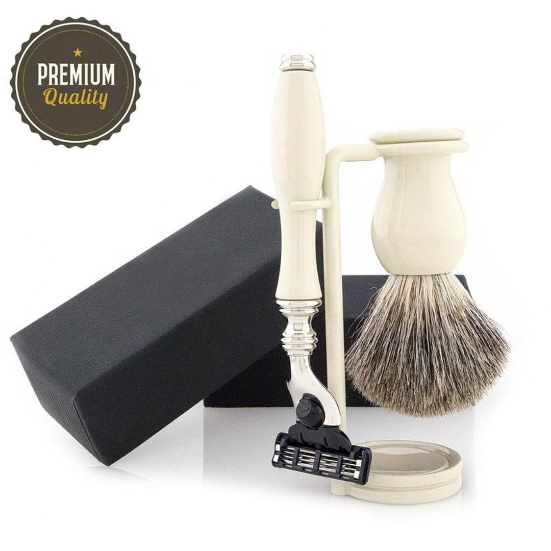 Handmade Cartridge Razor Wet Shave Kit for Men, Classic Shaving Gift ...