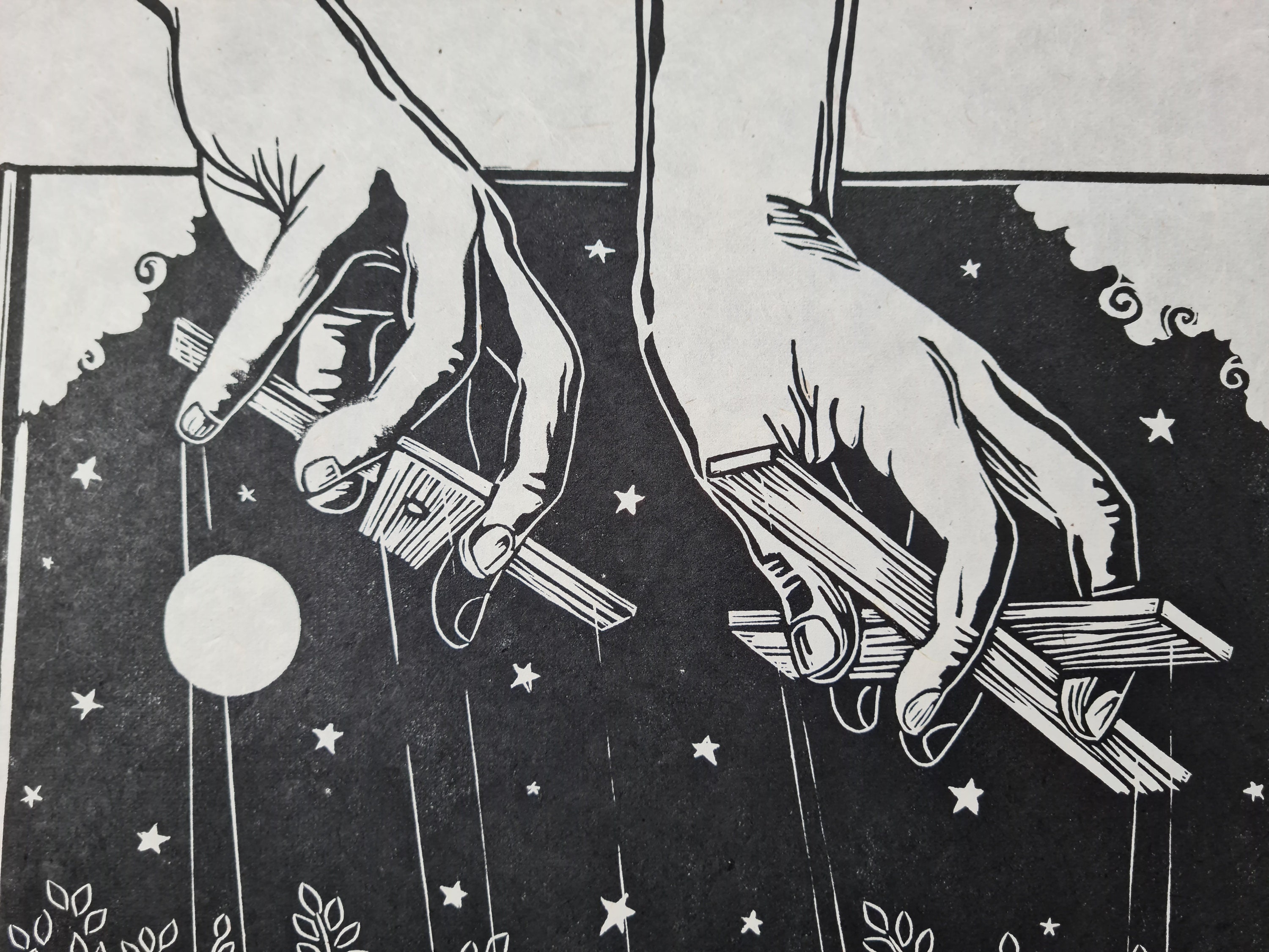 Gameplay Original Handmade Linocut Print - Etsy