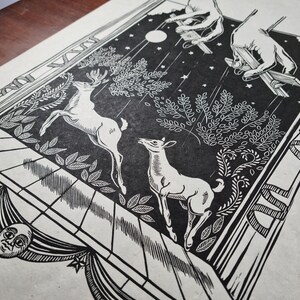 Gameplay Original Handmade Linocut Print - Etsy