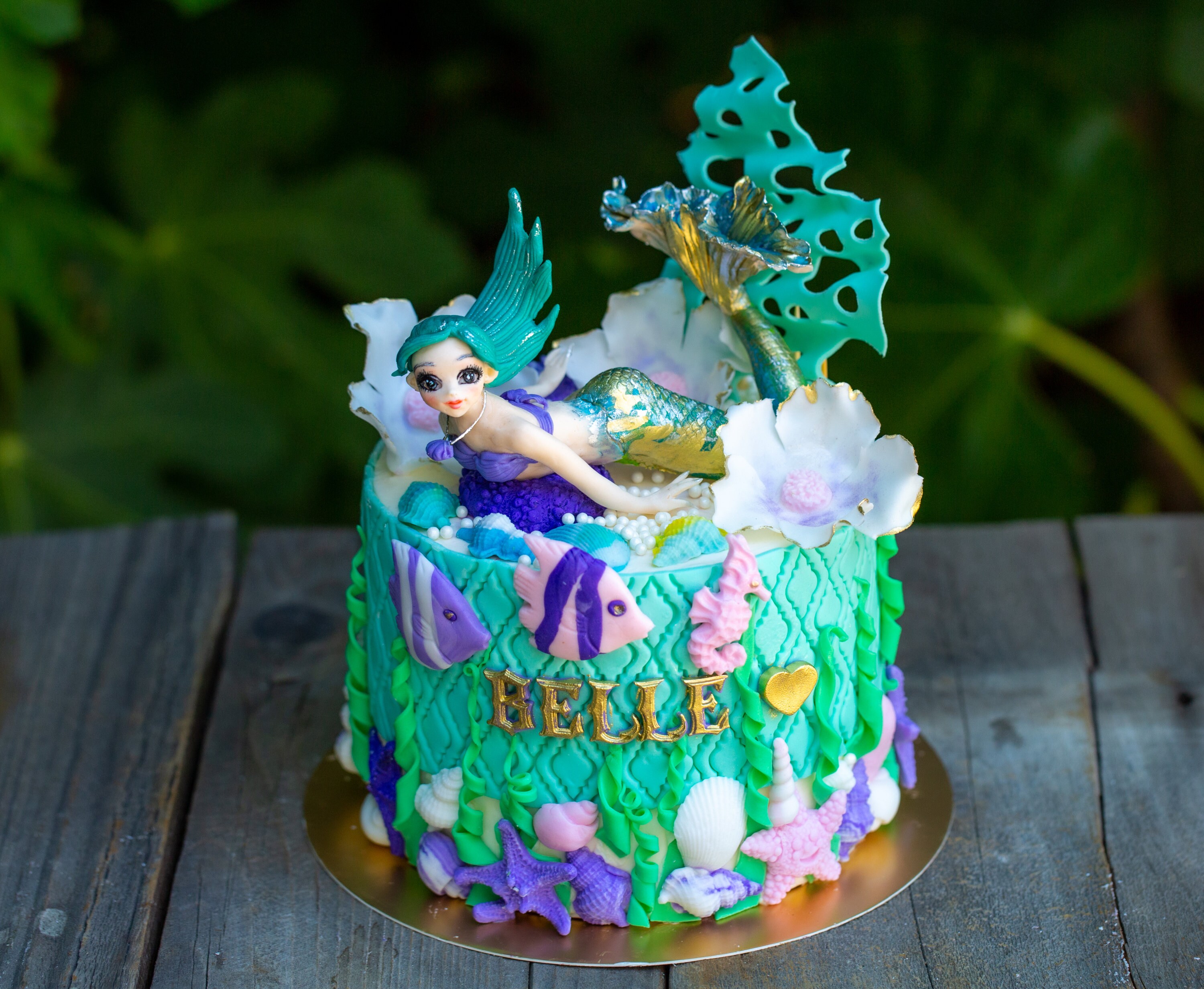 Ocean Theme Cake Topper Submarine Dolphin Shark Mermaid Shell - Etsy