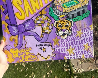 Custom Painted College Canvas - Etsy