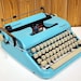 Olympia Monica 1960 Typewriter Blue Typewriter Working Typewriter Old ...