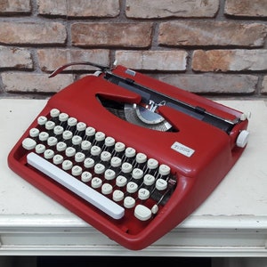 Adler Red Typewriter & Triumph Antique Typewriter: Fully Functional ...
